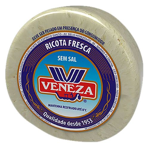 QUEIJO RICOTA FRESCA VENEZA 1 UNIDADE 300G - redemix