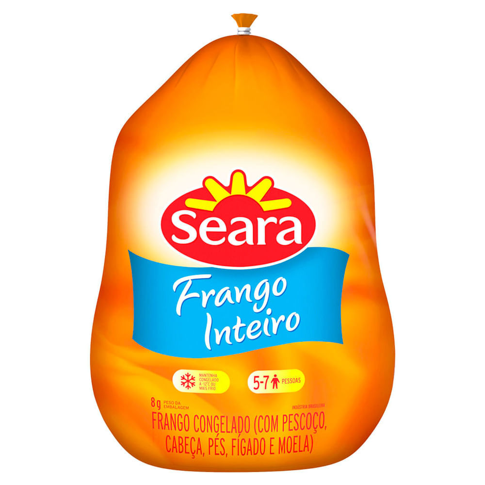 FRANGO SEARA CONGELADO 1 UNIDADE 2500G - redemix