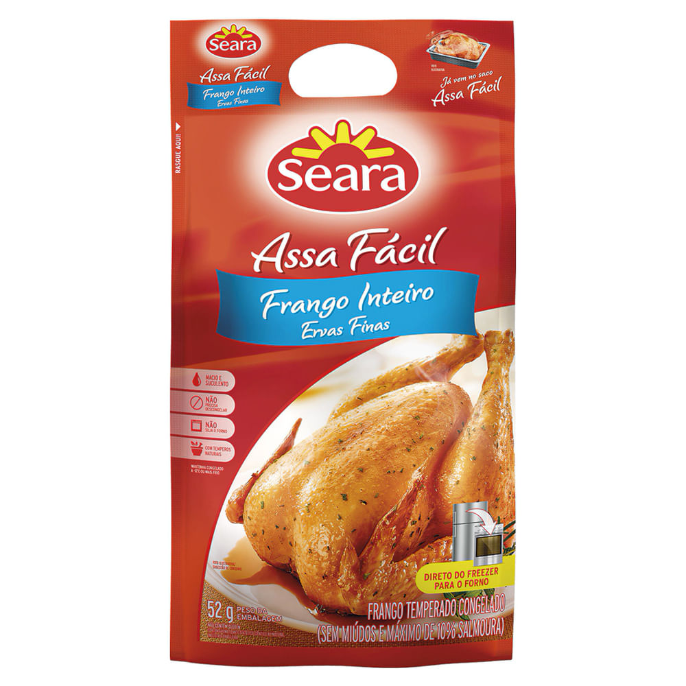 FRANGO TEMPERADO ASSA FACIL SEARA 1 UNIDADE 1500G - redemix