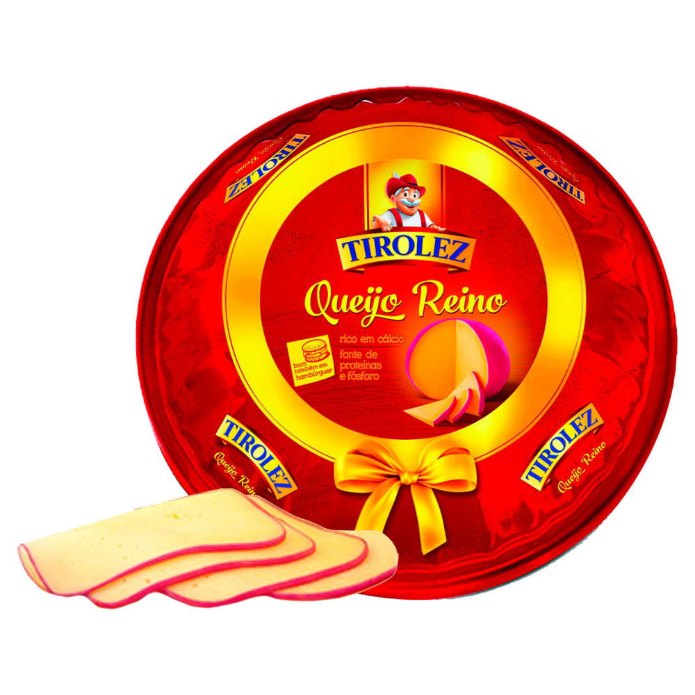 QUEIJO REINO TIROLEZ CUIA FATIADO BANDEJA 250G - redemix