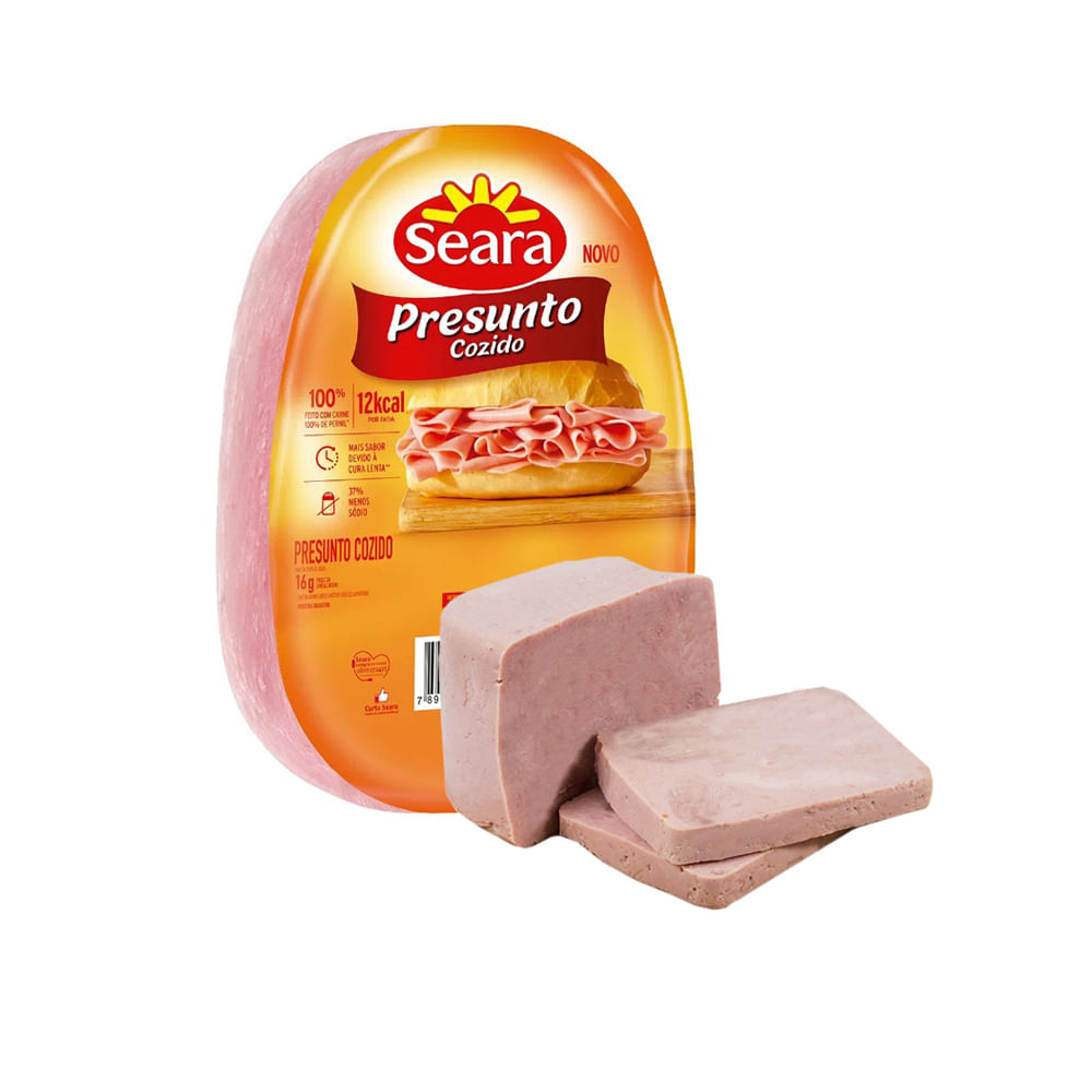 PRESUNTO MAGRO COZIDO SEARA PED 1 PEDAÇO 500G - redemix
