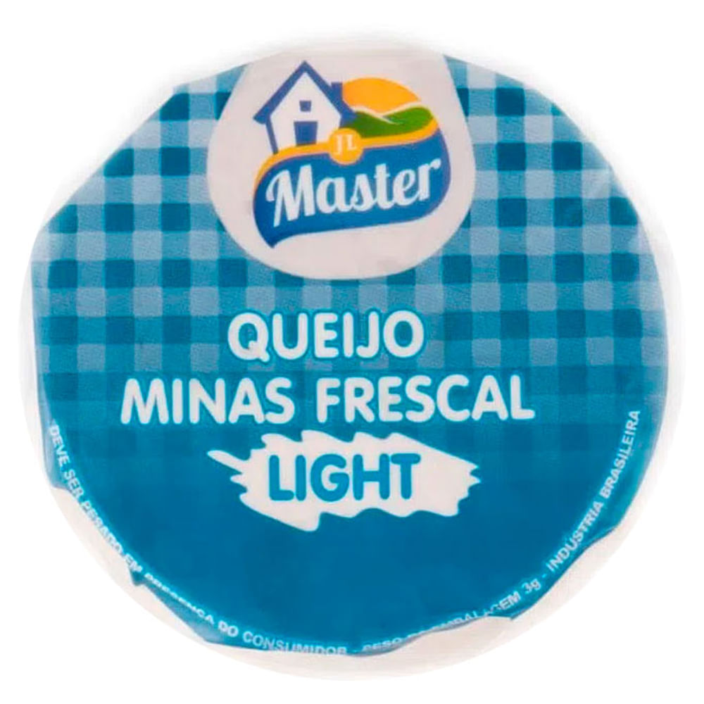 QUEIJO MINAS FRESCAL JL MASTER LIGHT 1 PEDAÇO 300G - redemix