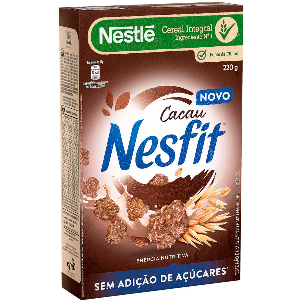 CEREAL MATINAL ZERO ADICAO ACUCAR NESFIT CACAU 220G - redemix