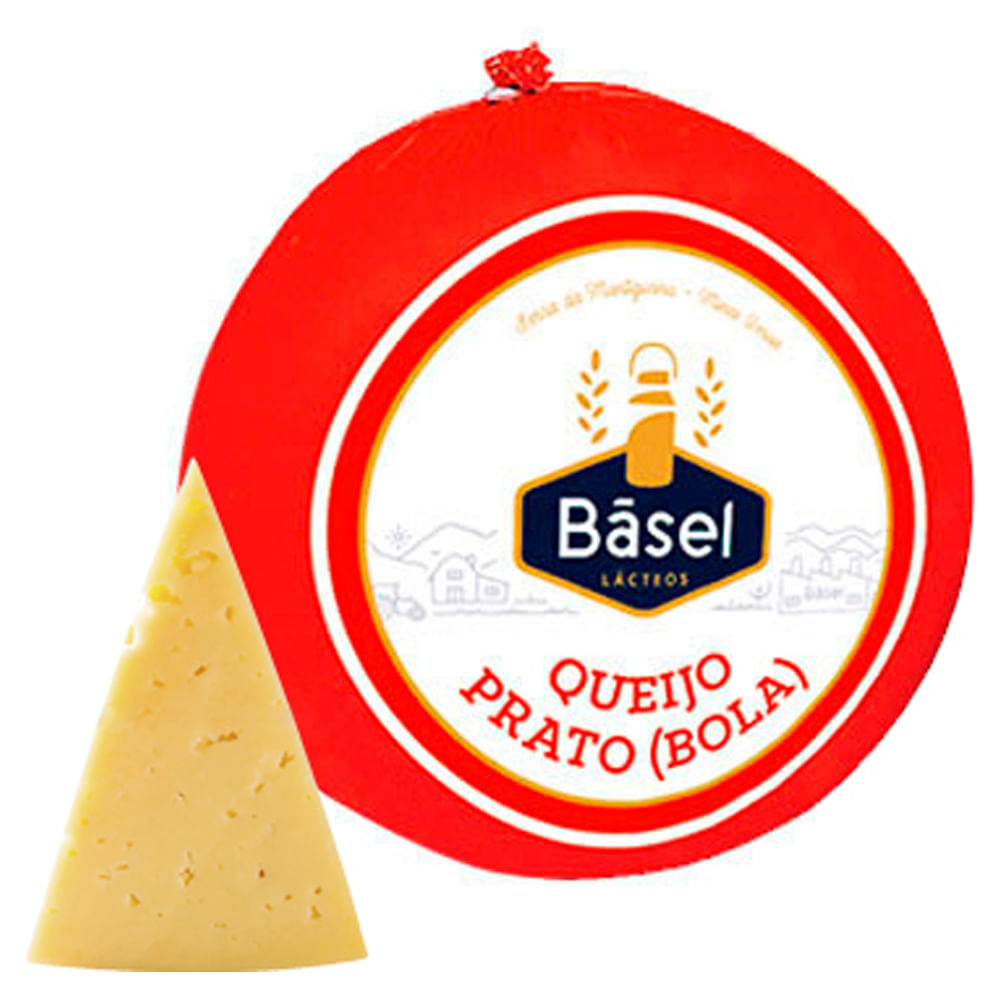 QUEIJO PRATO BOLA BASEL PEDACO 1 PEDAÇO 400G - redemix