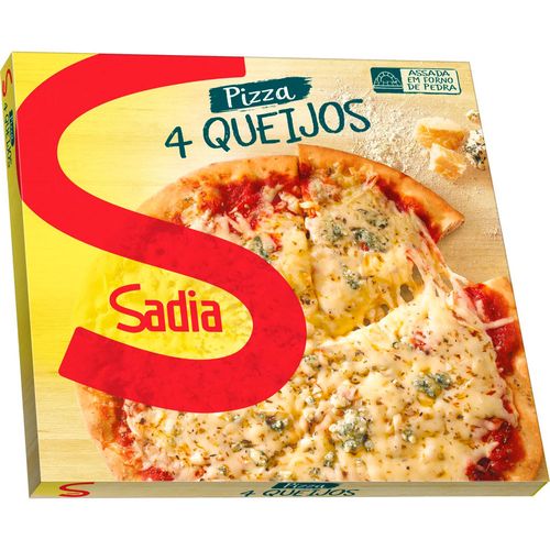 PIZZA SADIA 4 QUEIJOS CONGELADA 460G - redemix