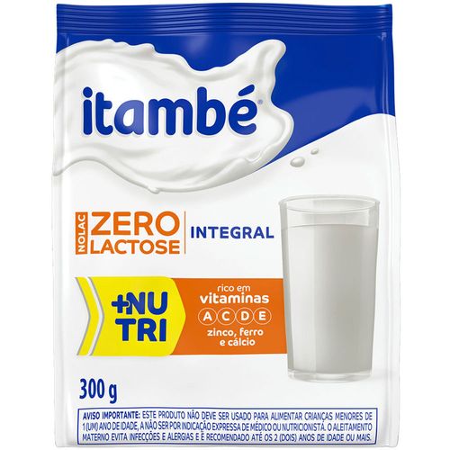 LEITE PÓ ITAMBÉ NOLAC ZERO LACTOSE POUCH 300G - redemix
