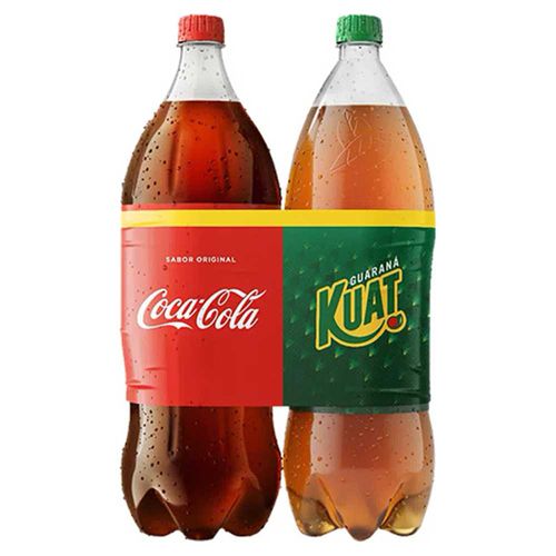 PACK REFRIGERANTE COCA-COLA E KUAT 2L - redemix