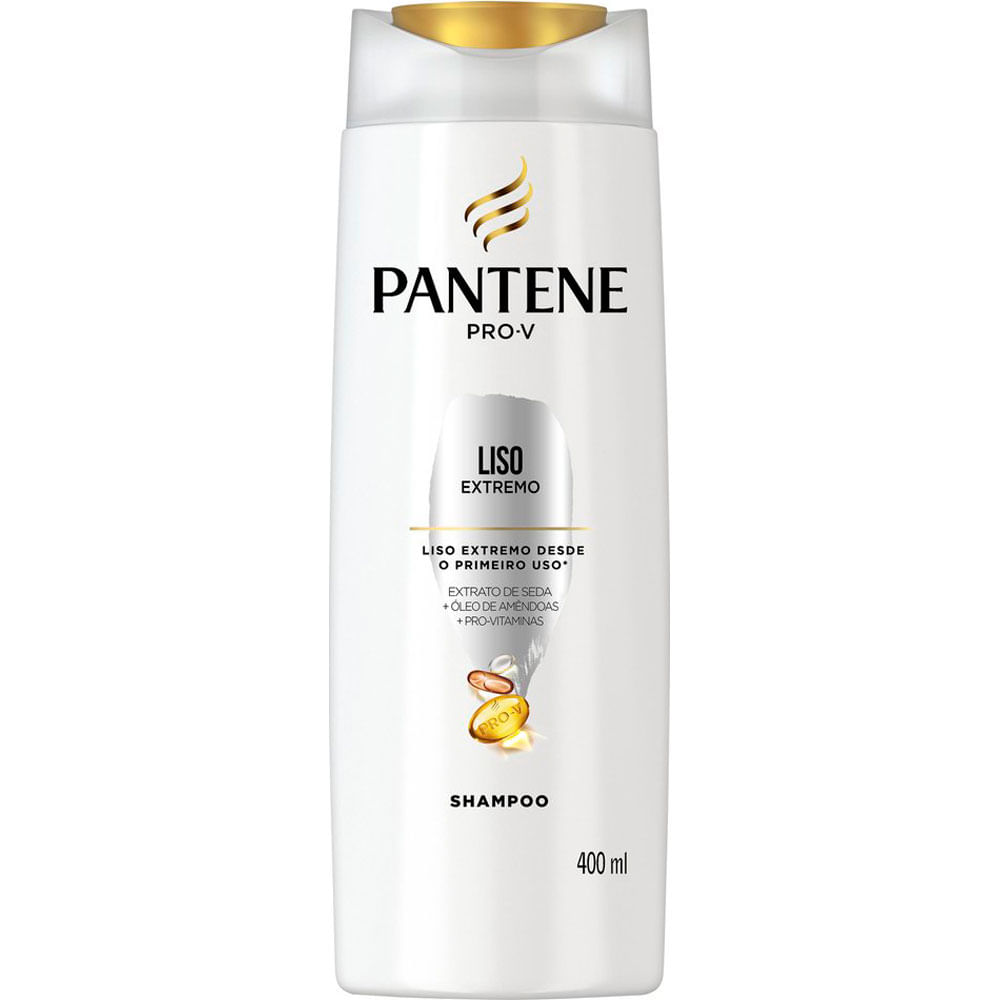 SHAMPOO PANTENE LISO EXTREMO 400ML - redemix
