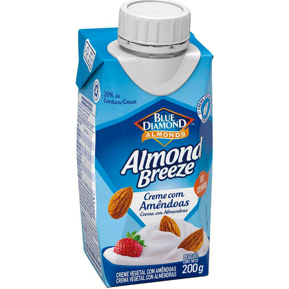 CREME VEGETAL ALMOND BREEZE AMENDOAS 200G - redemix