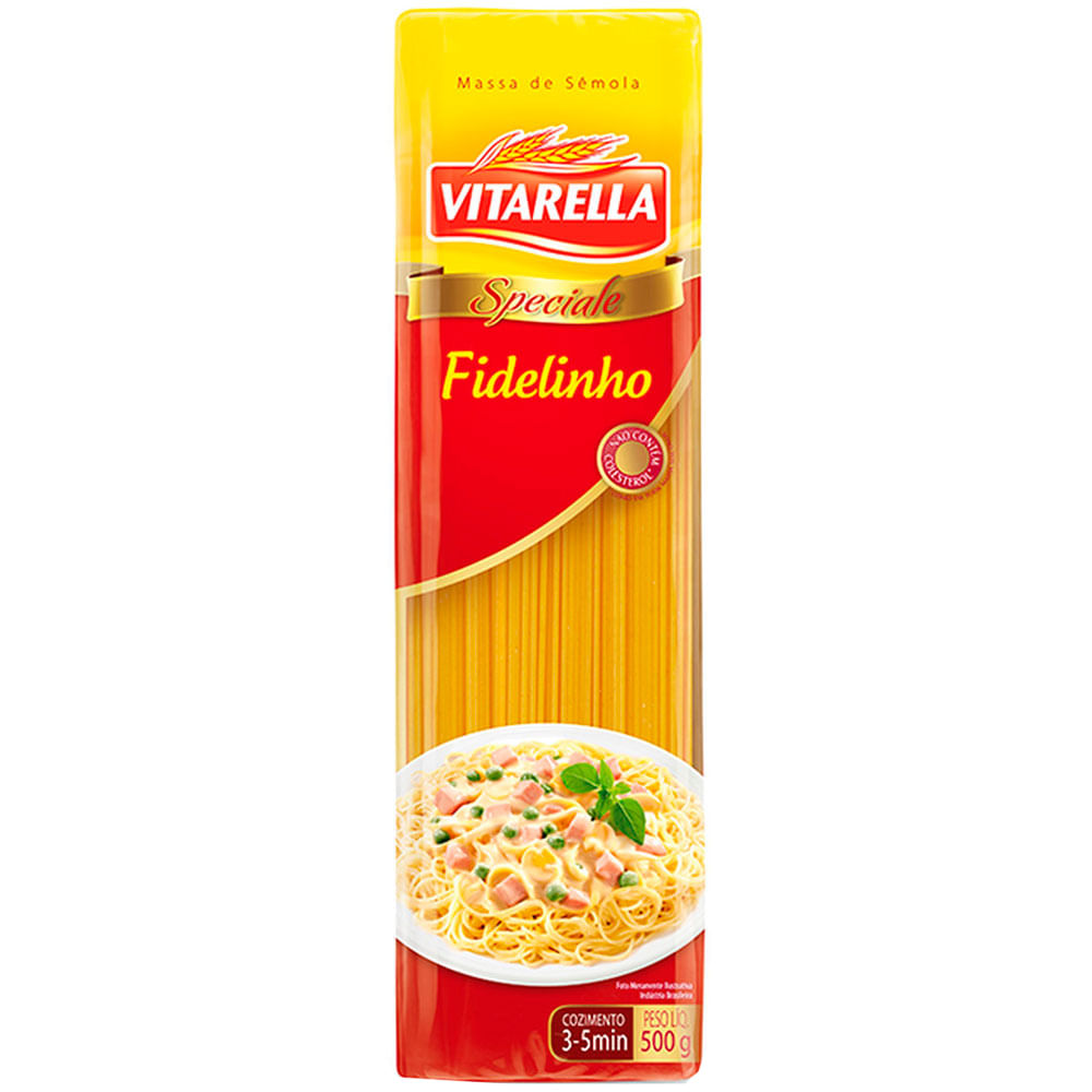 MACARRÃO FIDELINHO VITARELLA SPECIALE 500G - redemix