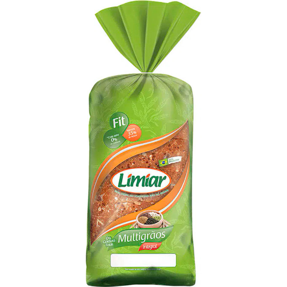 PÃO INTEGRAL LIMIAR MULTIGRÃOS 400G - redemix