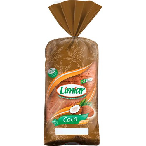 PÃO INTEGRAL LIMIAR COCO 400G - redemix