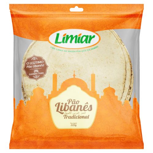 PÃO LIBANES TRADICIONAL LIMIAR 320G - redemix