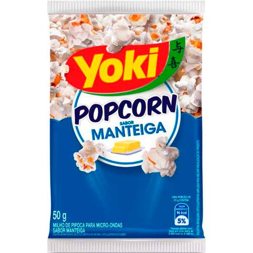 PIPOCA PARA MICRO-ONDAS MANTEIGA YOKI 50G - redemix