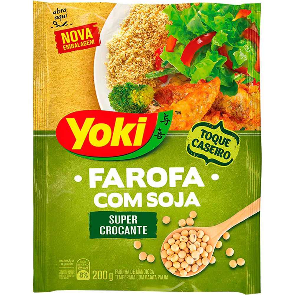 FAROFA COM SOJA YOKI 200G - redemix