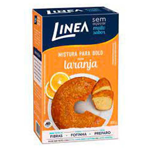 MISTURA PARA BOLO ZERO AÇÚCARES LINEA LARANJA 300G - redemix