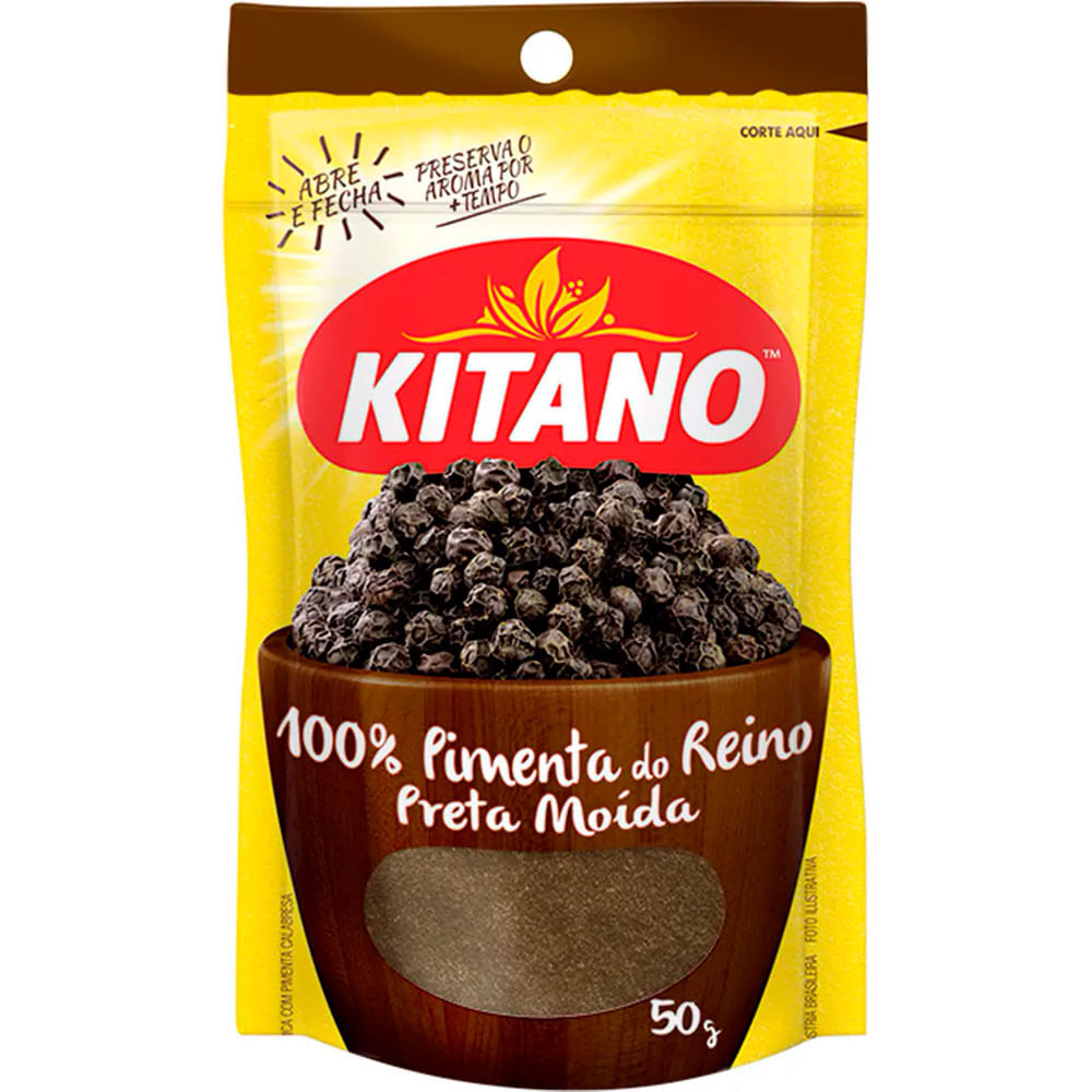 PIMENTA-DO-REINO PRETA MOÍDA KITANO 50G - redemix