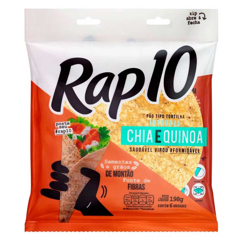 RAP 10 INTEGRAL PULLMAN CHIA E QUINOA 264G - redemix