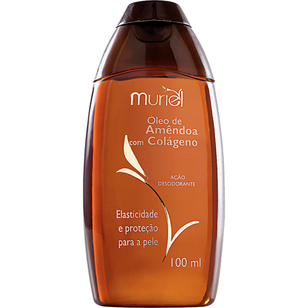 ÓLEO CORPORAL DE AMÊNDOAS COM COLÁGENO MURIEL 100ML - redemix
