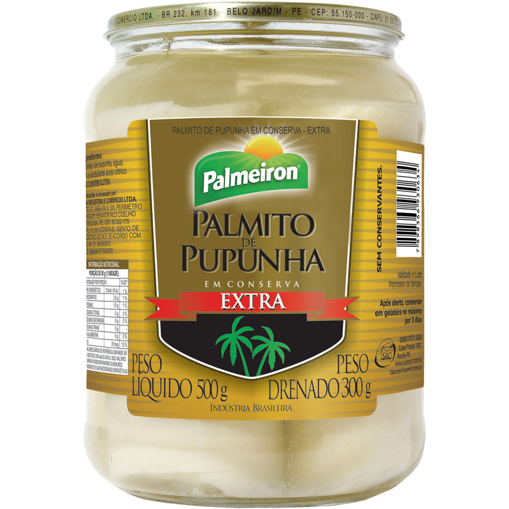 PALMITO EXTRA PALMEIRON 300G - redemix