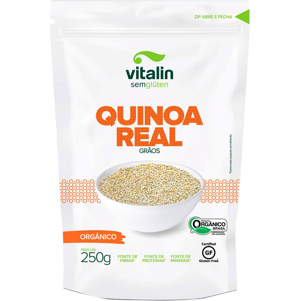 QUINOA REAL EM GRÃOS ORGÂNICA VITALIN 200G - redemix