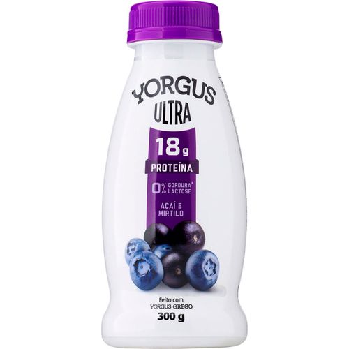 IOGURTE AÇAÍ E MIRTILO ZERO LACTOSE YORGUS ULTRA 300G - redemix