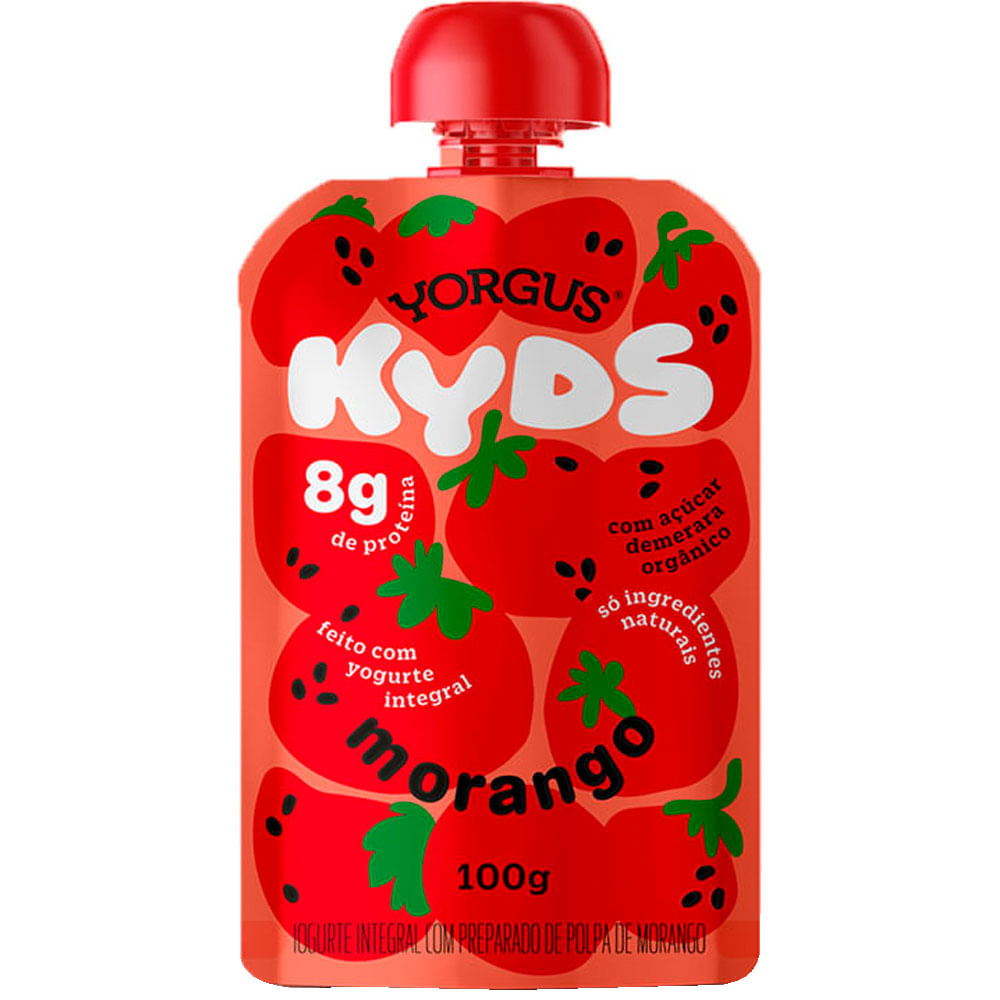 IOGURTE INTEGRAL KIDS YORGUS MORANGO 100G - redemix