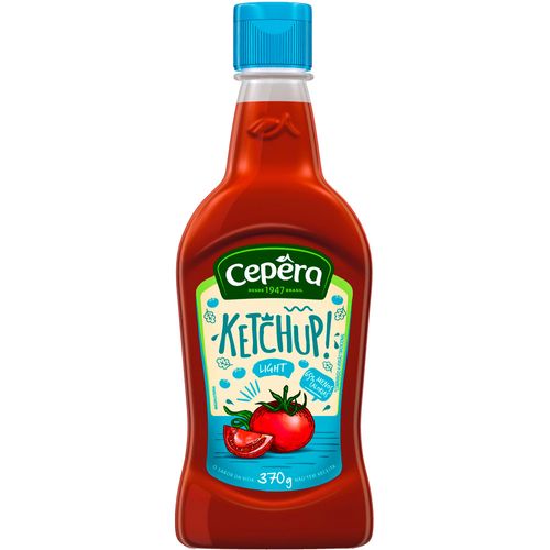 KETCHUP ZERO CEPERA FRASCO 370G - redemix