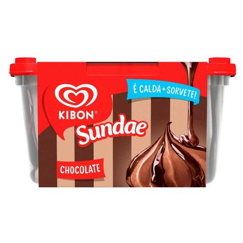 SORVETE SUNDAE KIBON CHOCOLATE TRUFADO 1.4L - redemix