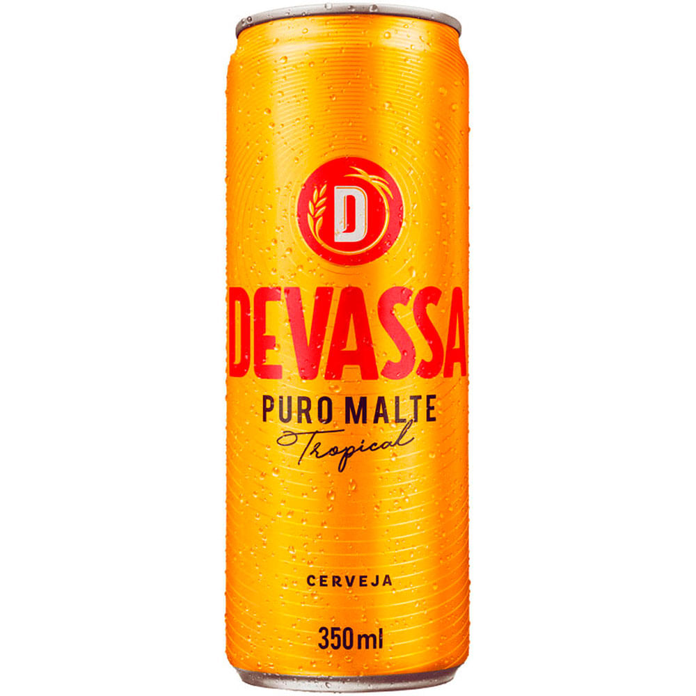 CERVEJA DEVASSA PURO MALTE SLEEK LATA 350ML - redemix
