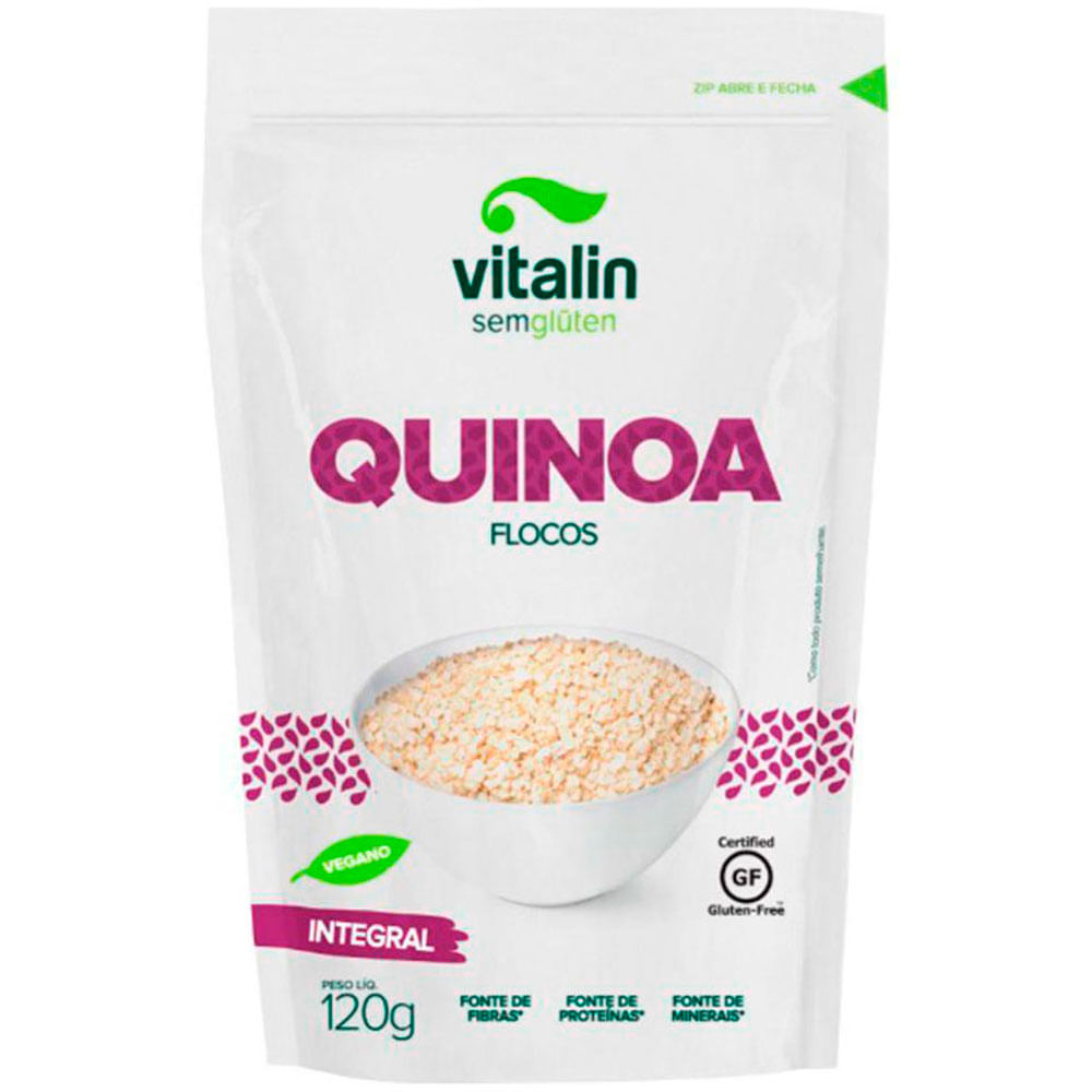 QUINOA EM FLOCOS INTEGRAL VITALIN 120G - redemix