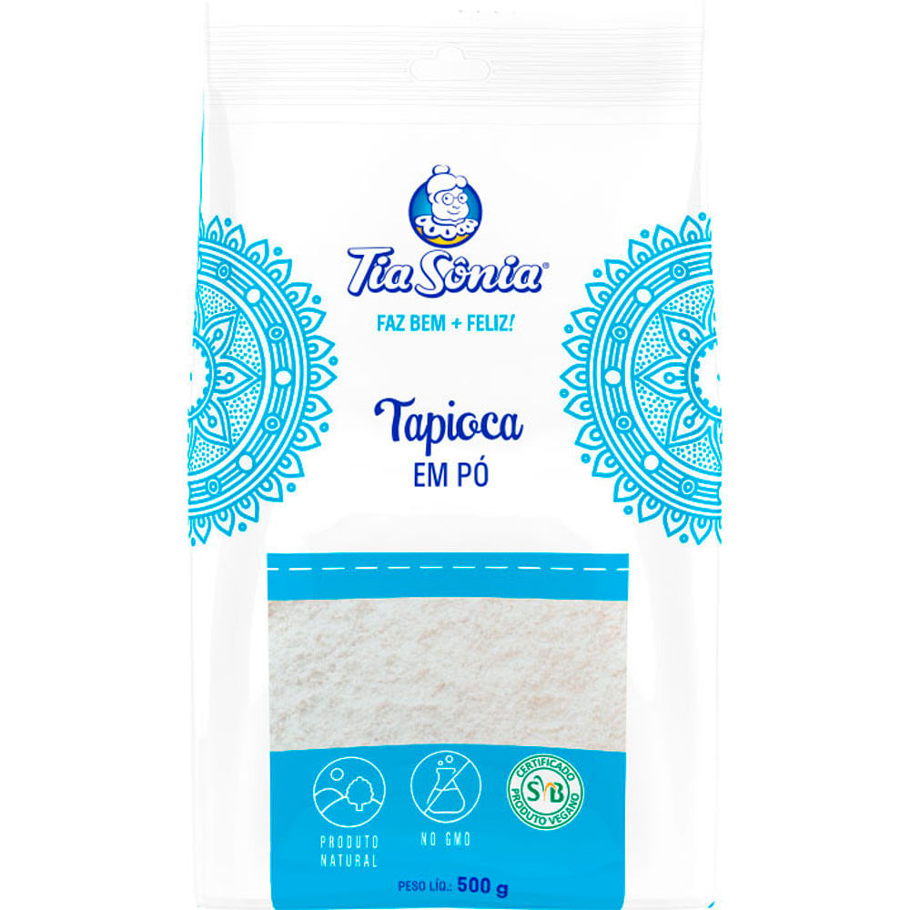 TAPIOCA EM PÓ TIA SÔNIA 500G - redemix