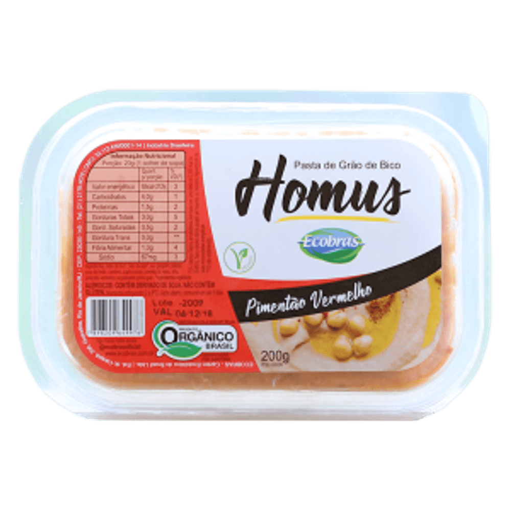 PATE HOMUS ECOBRAS GRAO BICO PIMENTAO VERMELHO 200G - redemix