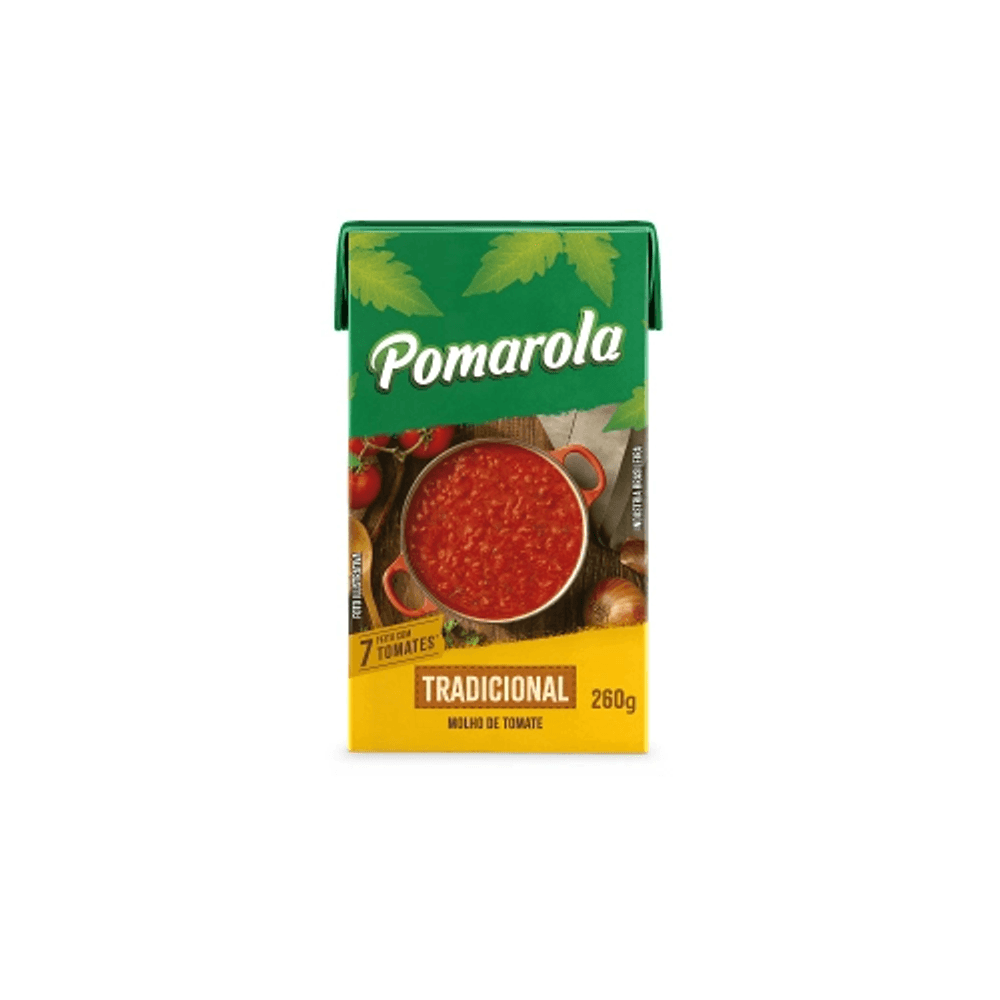 MOLHO TOMATE POMAROLA TRADICIONAL TP 260G - redemix