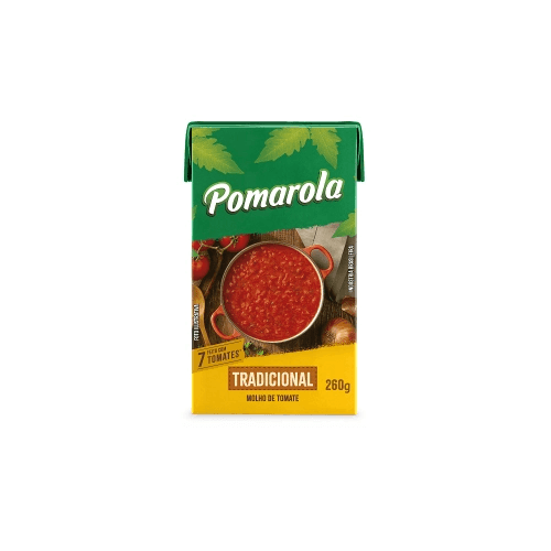 MOLHO TOMATE POMAROLA TRADICIONAL TP 260G - redemix