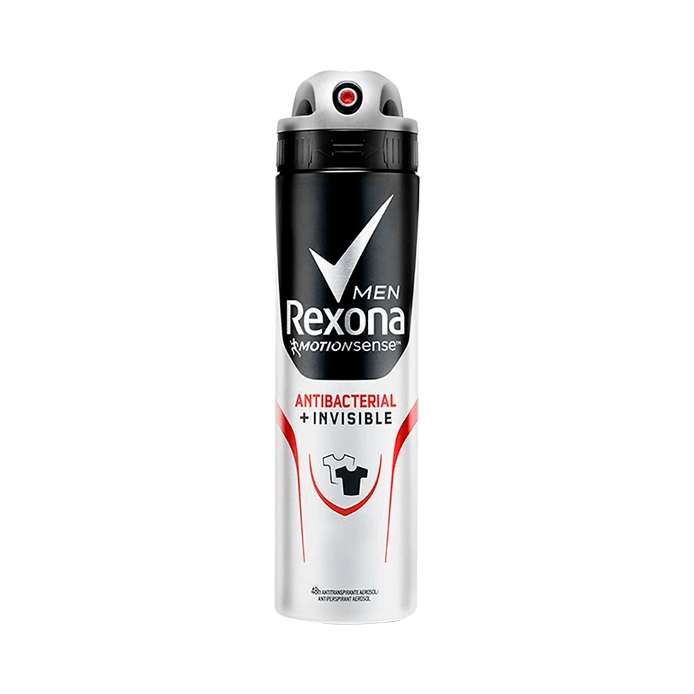 DESODORANTE REXONA MEN ANTIBACTERIAL INVISIBLE AEROSOL ANTITRANSPIRANTE ...
