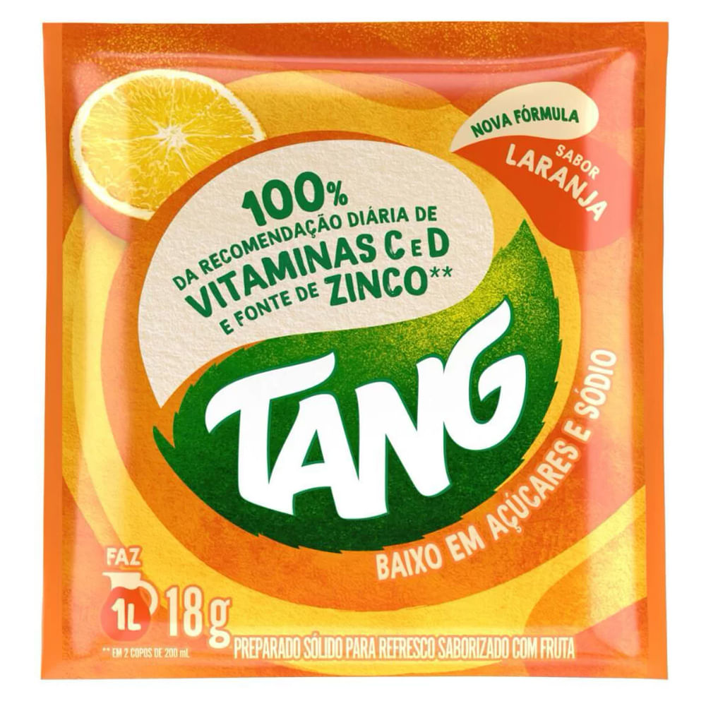 REFRESCO EM PÓ TANG LARANJA 18G - redemix