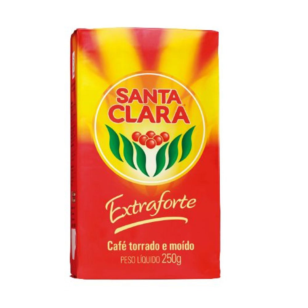 CAFÉ TORRADO MOÍDO SANTA CLARA EXTRA FORTE VÁCUO 250G - redemix