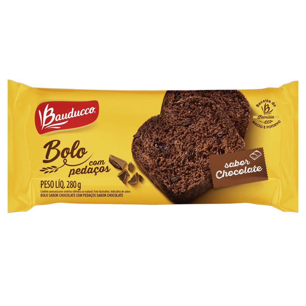 BOLO BAUDUCCO CHOCOLATE 280G - redemix