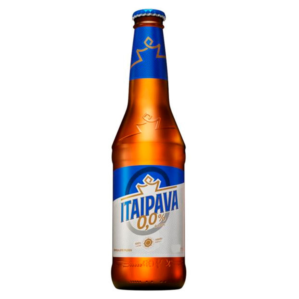 CERVEJA ITAIPAVA ZERO ALCOOL LONG NECK 330ML - redemix