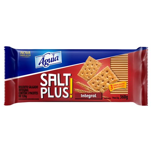 BISCOITO INTEGRAL SALT PLUS BRANDINI 360G - redemix