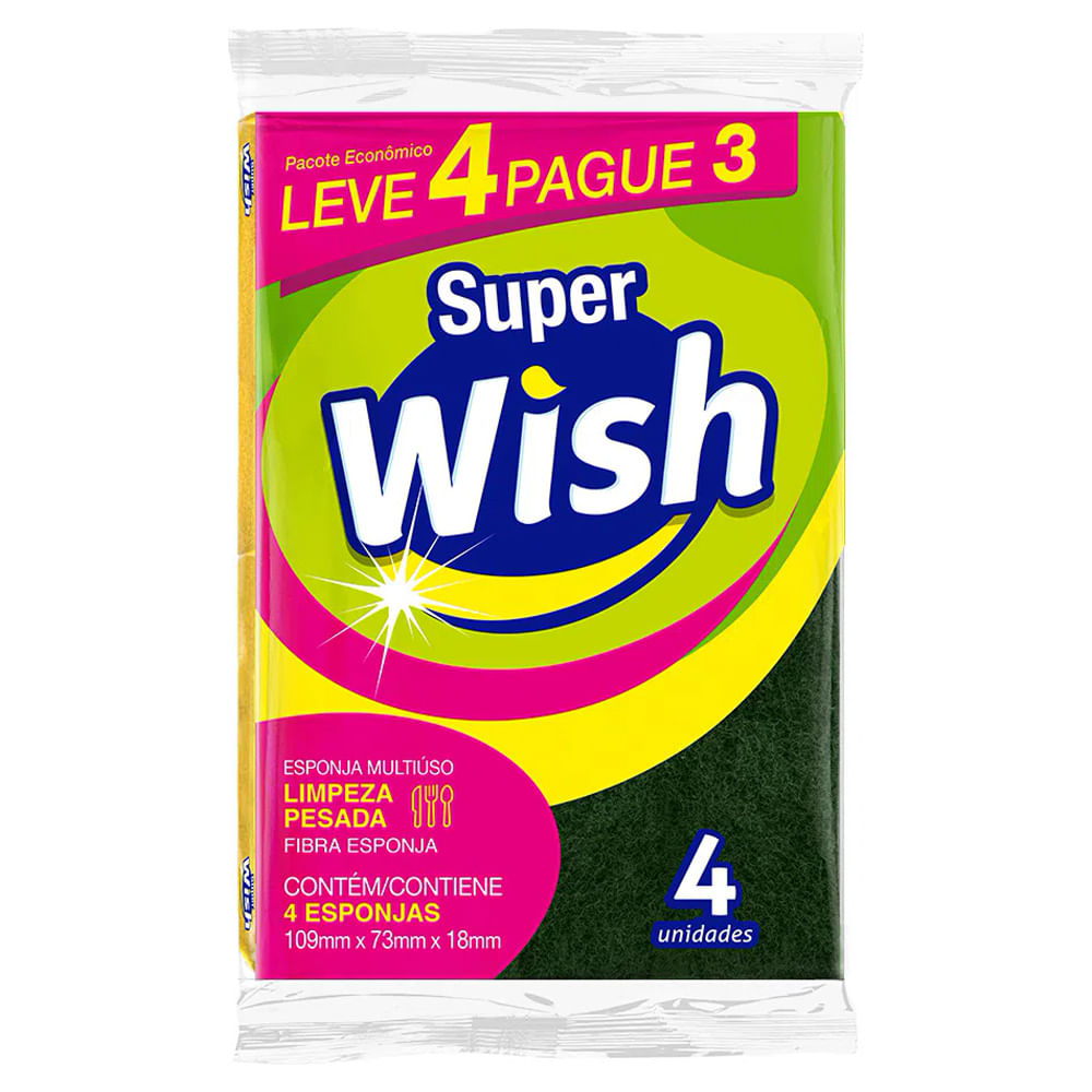 ESPONJA MULTIUSO SUPER WISH LEVE 4 PAGUE 3 - redemix