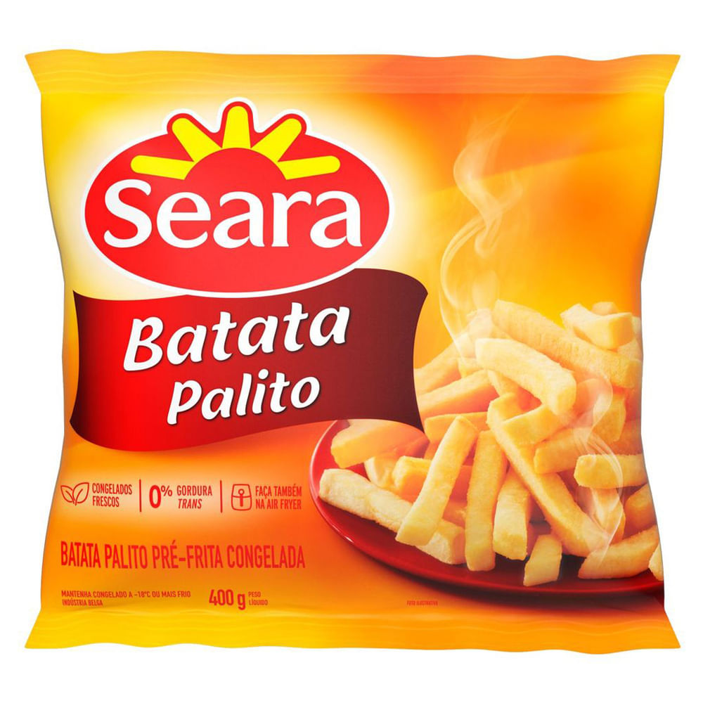 BATATA PALITO SEARA CONGELADA 400G - redemix