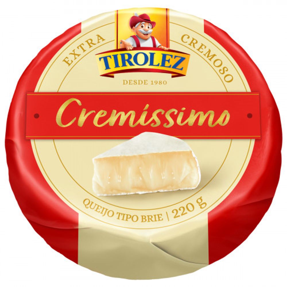 QUEIJO BRIE TIROLEZ CREMISSIMO 220G - redemix