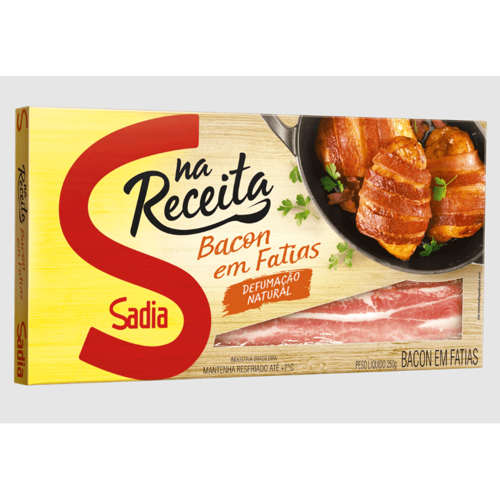 BACON EM FATIAS SADIA 250G - redemix