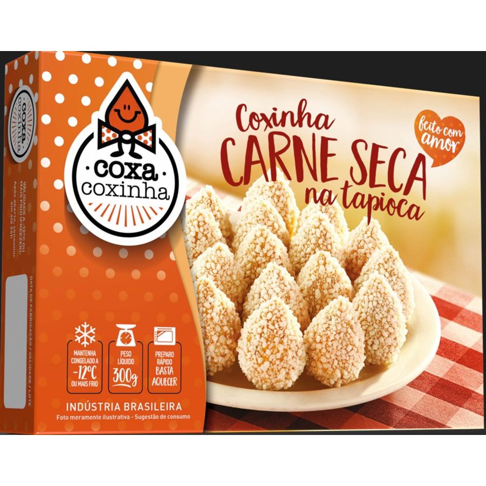 COXINHA CARNE SECA COXA COXINHA 300G - redemix