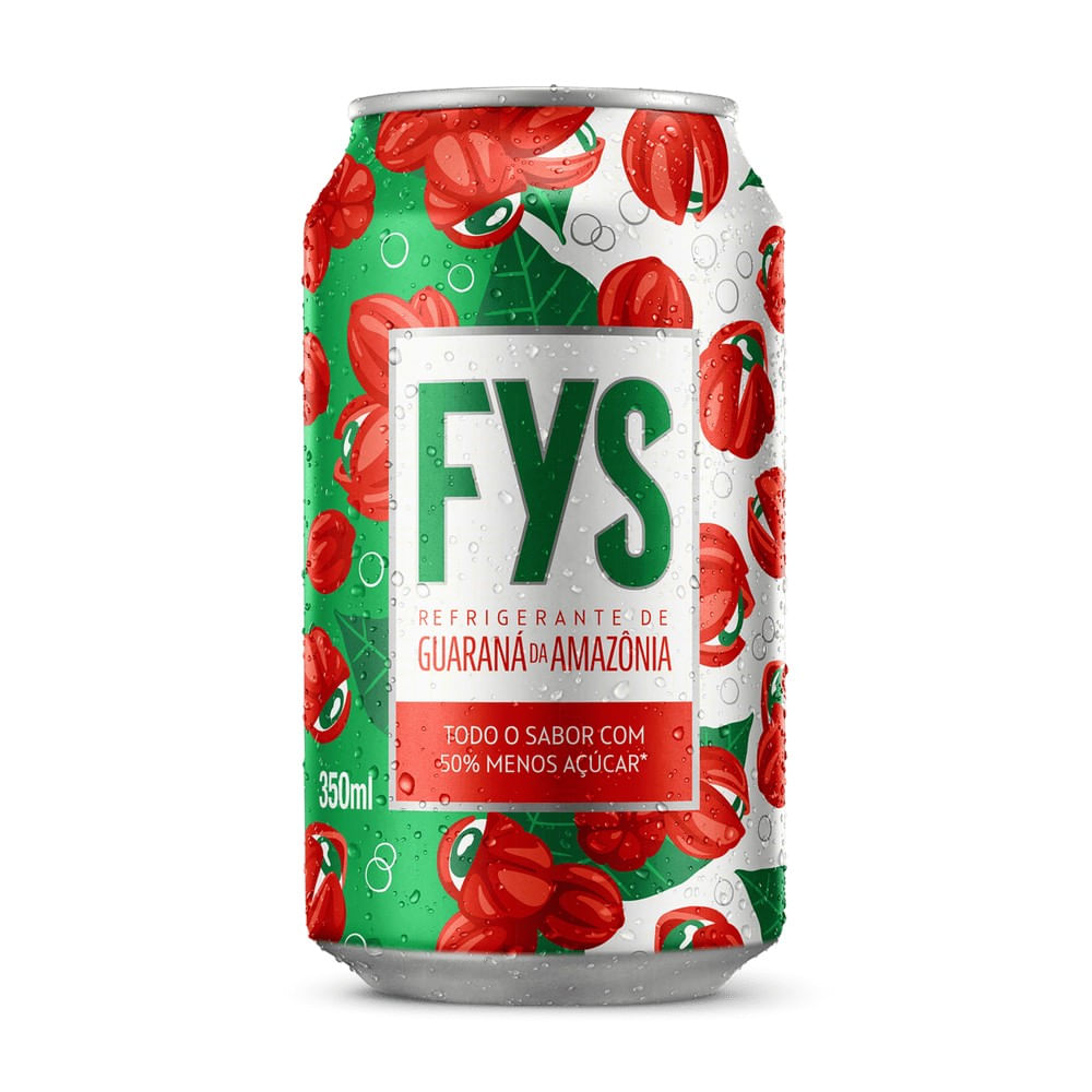 REFRIGERANTE FYS GUARANÁ 350ML - redemix