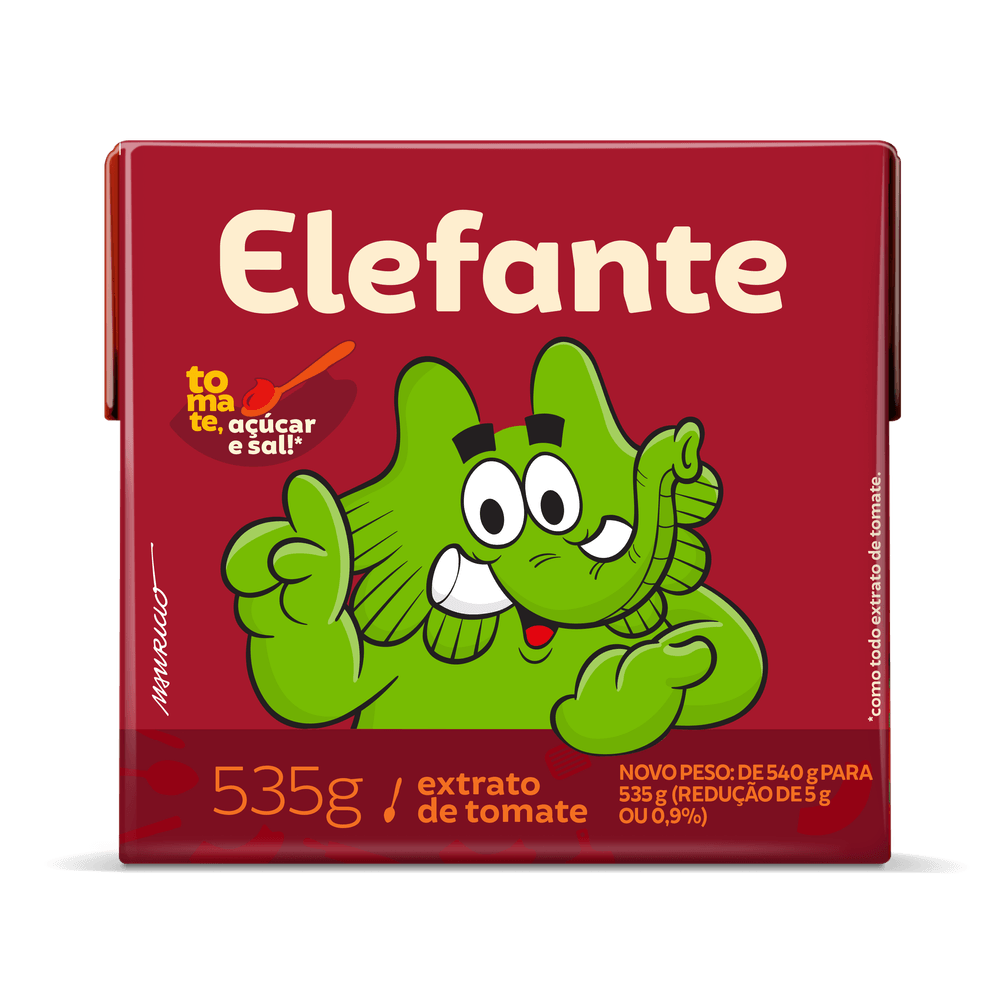 EXTRATO TOMATE ELEFANTE TRADICIONAL TP 535G - redemix