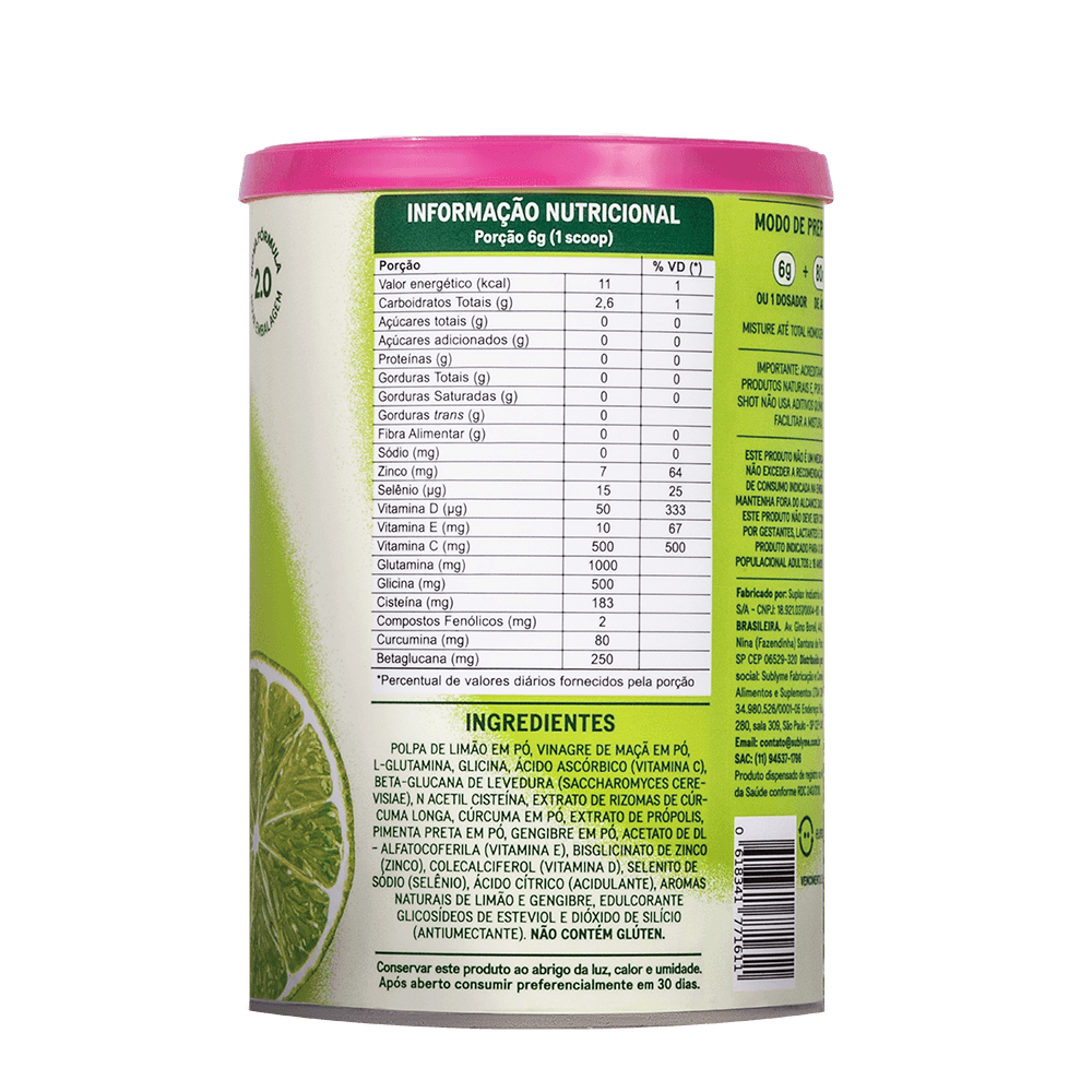 MORNING SHOT SUBLYME 2.0 LIMAO 144G - redemix