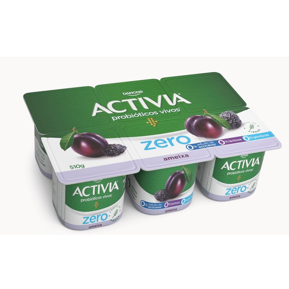 IOGURTE POLPA ZERO ACTIVIA AMEIXA 510G - redemix